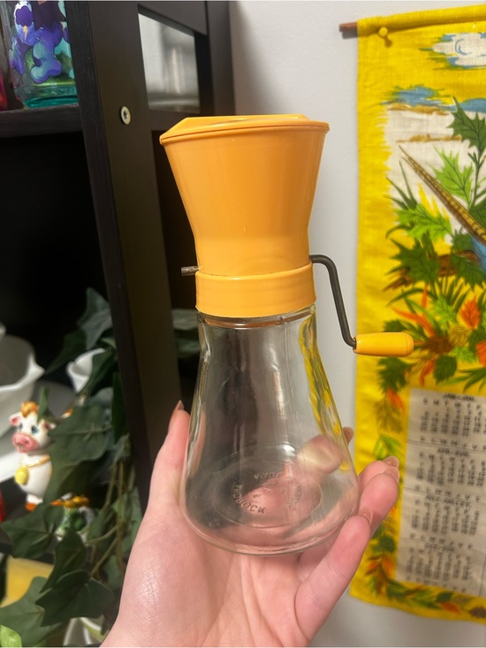 Kitchen | Vintage Peach Manual Grinder | Poshmark